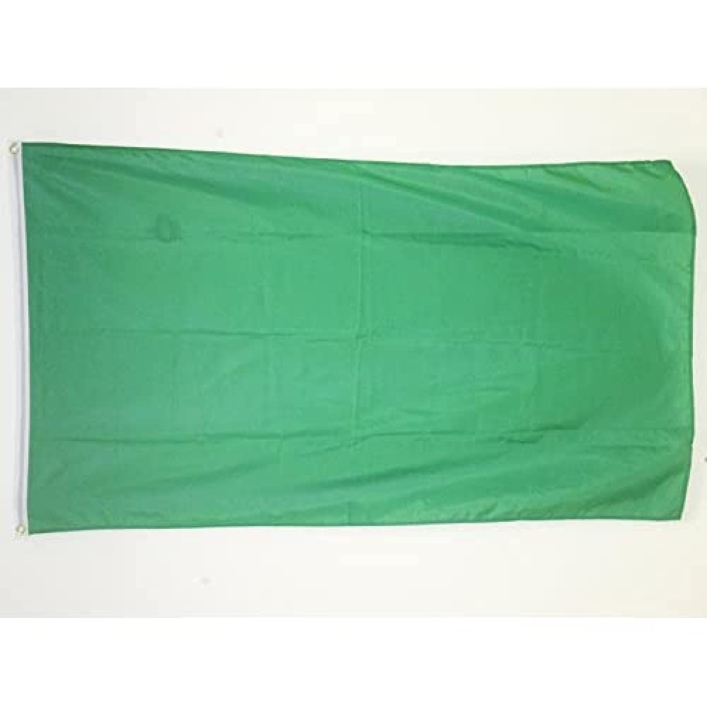 Amazon.com : Plain Green Flag 5' x 8' - Green Solid color Big flags 150 ...