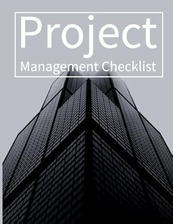 Amazon.com: Project Management Checklist: Project Management Workbook ...