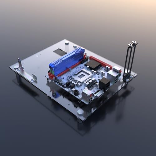 Amazon.com: DIY Acrylic Open Frame PC Case for ITX Motherboards ...