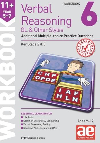 Amazon | 11+ Verbal Reasoning Year 5-7 GL & Other Styles Workbook 6 ...