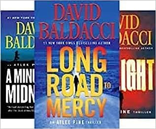 ATLEE PINE Series - 4-book set by David Baldacci - Long Road to Mercy / A Minute to Midnight ...