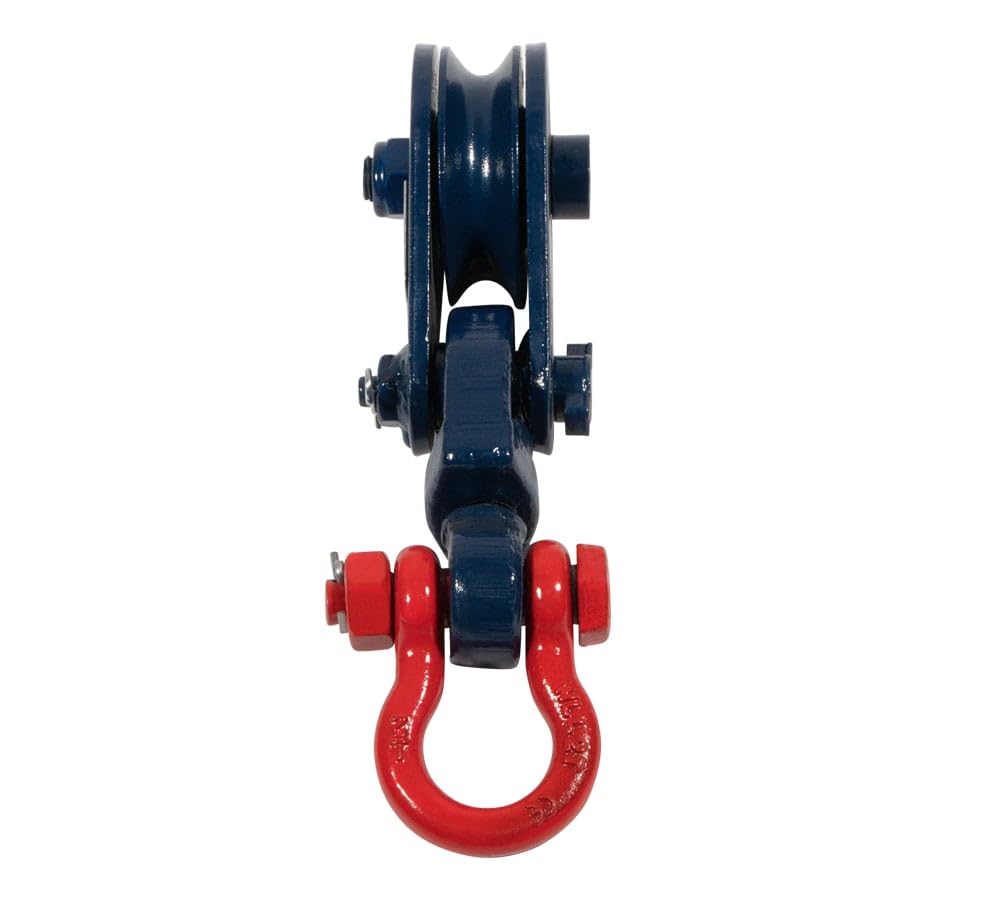 Snapklik.com : 2 Ton Snatch Block w/Shackle Crane 3/8 Wire Rope Sheave ...