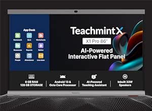 Teachmint X - Premium Interactive Flat Panel 86 Inch | X1 Pro - 86 ...
