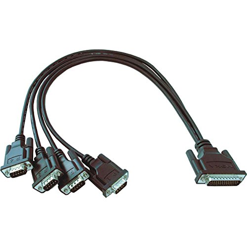 Amazon.com: MOXA CBL-M44M9x4-50 4-Port Male DB44 to Male DB9 Connection ...