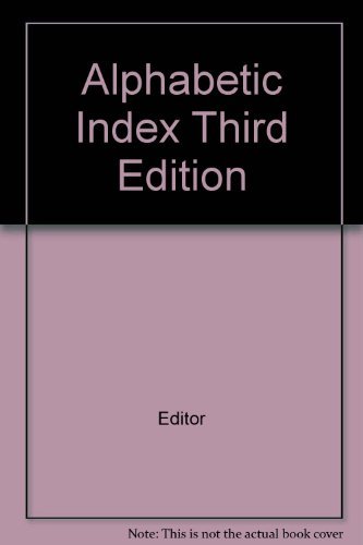 Alphabetic Index Third Edition: Editor: Amazon.com: Books