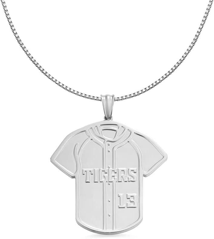 AILIN Custom Baseball Jersey Number Necklace For Men Stainless Steel ...