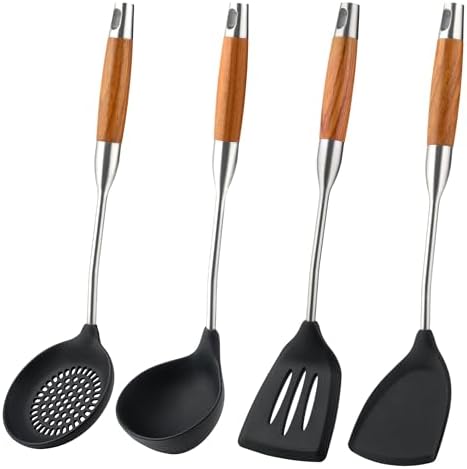 Amazon.com: 9 Pcs Premium Stainless Steel Kitchen Cooking Utensils Set ...