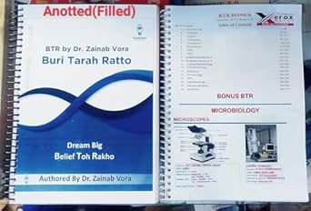 Buy BTR Plus And Mega Bonus BTR(2 Books) Filled (Annoted By Dr.Zainab ...