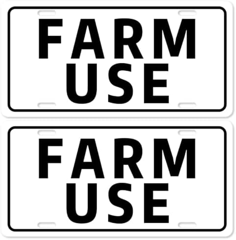 Amazon.com: 3-Pack Farm Use Id Tag Sign,12"x 6" .04" Aluminum ...