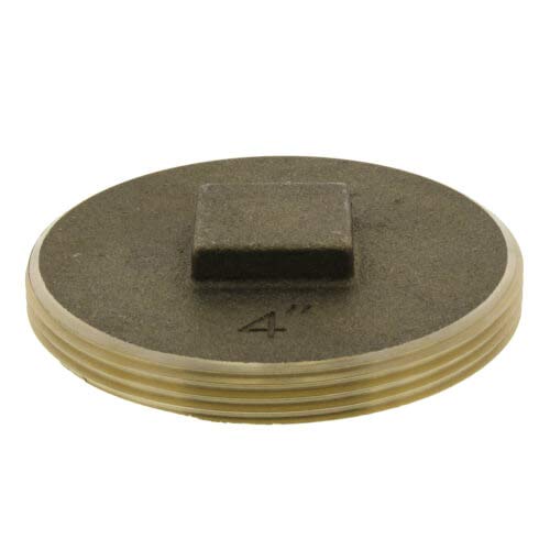 4" Brass Raised Head Cleanout Plug : Amazon.in: Industrial & Scientific