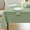 Amazon.com: Softalker Sage Green Table Cloth Rectangle 70x52 Inch Linen ...
