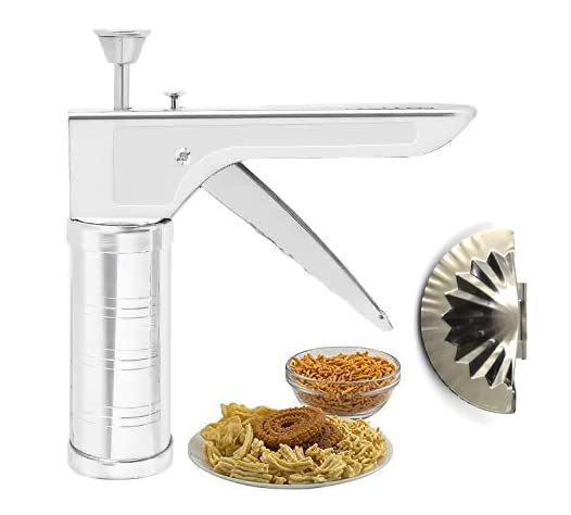 Buy Madhuli Kitchen Press with 15 Pcs Snack Maker with Karjikaya Maker ...