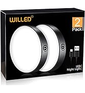 WILLED Dimmable Touch Light Buit-in 1000mAh Large Battery Rechargeable ...
