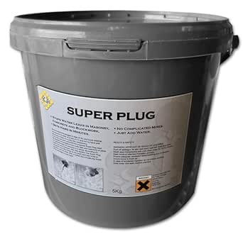 KA Super Plug Grey 5KG Bucket - Waterproofing for Instant Leak plugging ...