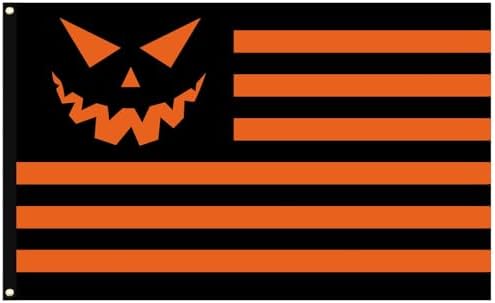 Amazon.com : Halloween Flag 3x5 Outdoor Double Sided Scary Halloween ...