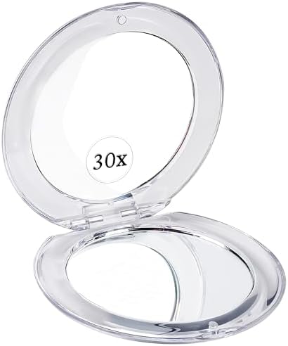 Amazon.com: MIRRORVANA Small Compact 20X Magnifying Mirror for Travel ...