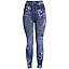 KMystic Women's Denim Print Fake Jeans Leggings (Army) : Clothing ...