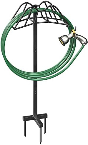 Amazon.com: ZGDYUI Freestanding Garden Hose Holder Hanger, Heavy Duty ...
