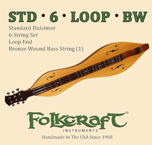 Amazon.com: Folkcraft® Mountain Dulcimer String Set, Six String, Loop ...