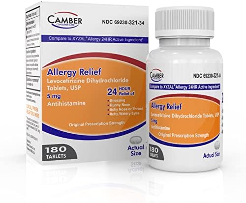 Amazon.com: Camber Consumer Care Levocetirizine Dihydrochloride 5mg ...