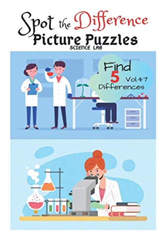 Spot The Difference Picture Puzzles Science Lab Find 5 Differences ...