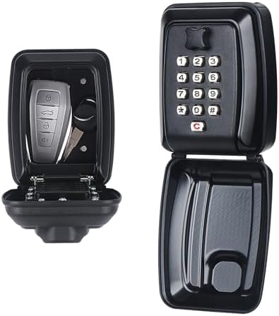 Master Lock Black Wall Mount Key Lock Box with Push Button Code for ...
