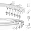 Amazon.com: KOLAKO Ceiling Curtain Track, Flexible Bendable Curtain ...