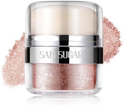 Amazon.com: Body Shimmer Powder, Body Glitter Powder with Sponge Head ...