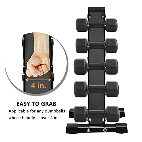 Snapklik.com : 5-Tier Dumbbell Rack, A-Frame Weight Rack For Dumbbells ...