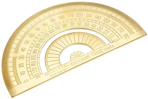 Buy EuisdanAA Protractor Semicircle Brass Drawing Measuring Tool ...