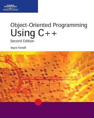 Object-Oriented Programming Using C++, Second Edition: Farrell, Joyce: 9780619033613: Amazon.com ...