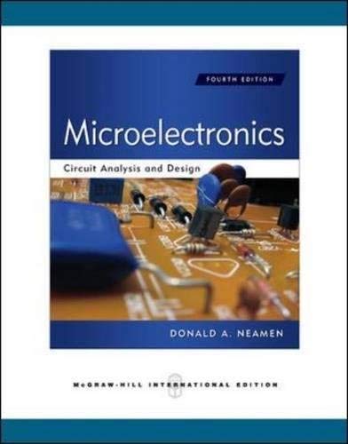 By Donald A Neamen Microelectronics Circuit Analysis and Design (4th Revised edition): Donald A ...