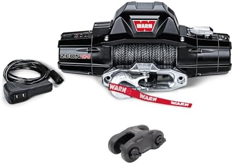 Amazon.com: Warn Zeon 10-S 12V Electrical Utility Winch with 100 ft of ...