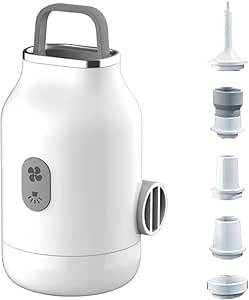 Amazon.co.jp: Glvaner 電動エアーポンプ ミニエアーポンプ 電動ポンプ キャンプギア USB充電式 照明ライト付き 電動くうき入れ 5種類のノズル付き 携帯式エアーポンプ ...