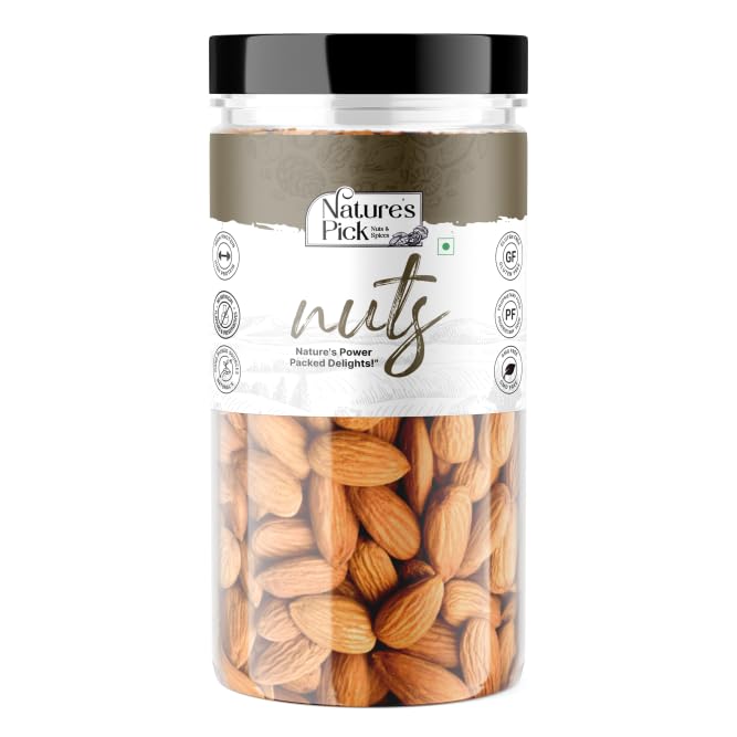 Nature's Pick 100% Natural Premium California Dried Almonds 1 kg Pack ...