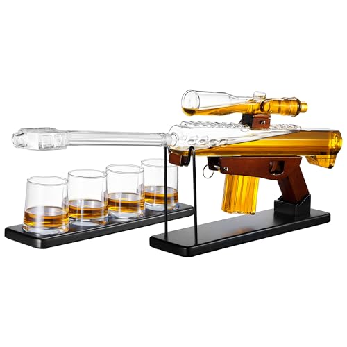 Sniper Decanter, Gifts for Men Dad, Whiskey Decanter Set - Sniper Scope ...