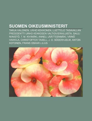 Amazon.co.jp: Suomen Oikeusministerit: Tarja Halonen, Urho Kekkonen ...