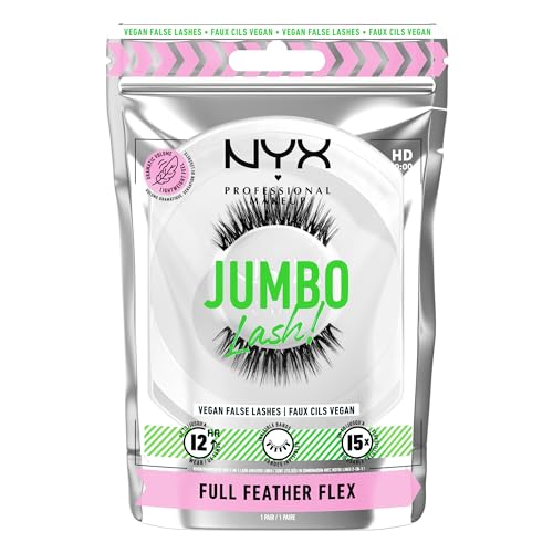 NYX PROFESSIONAL MAKEUP Jumbo Lash! Vegan False Eyelashes, Up to 12HR ...