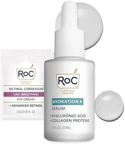 Amazon.com: RoC Hydration+ Hyaluronic Acid Serum for Face, Hydrating ...