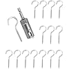 Amazon.com: QWORK Screw in Hooks, 15 Pcs 304 Stainless Steel Ceiling ...