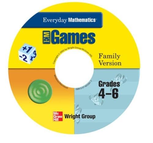Everyday Mathematics, Grades 4-6, Early Childhood CD Family Games ...