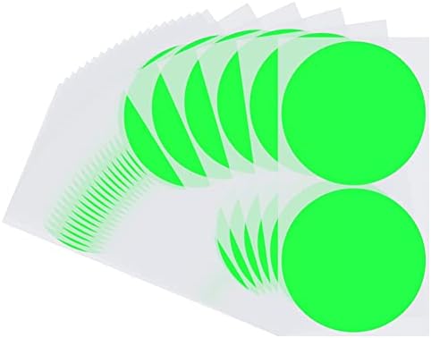 Hycodest 76mm Fluorescent Round Colour-Code Labels Blank Dot Stickers ...