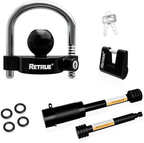 RETRUE Keyed Alike Trailer Lock Set Tow & Store Lock Kit Include ...
