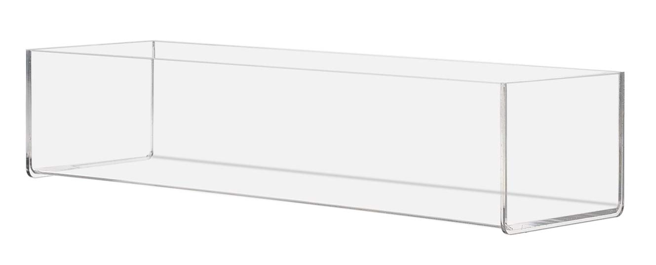 Amazon.com: Acrylic Retail Tray One Compartment Clear 15 Inch Wide x 4 ...