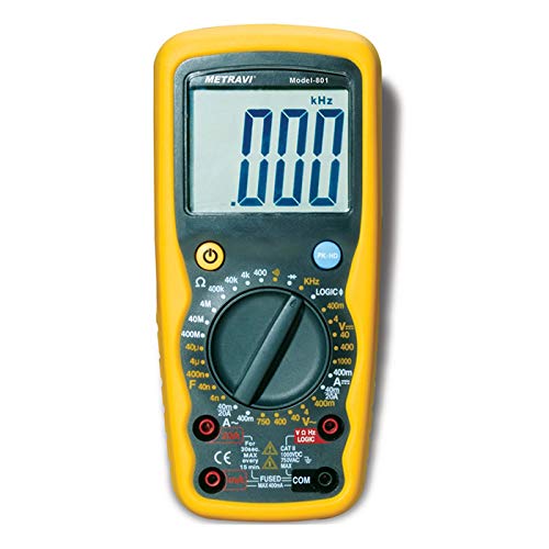Metravi 801 Digital Multimeter with Logic Testing, Peak Hold ...