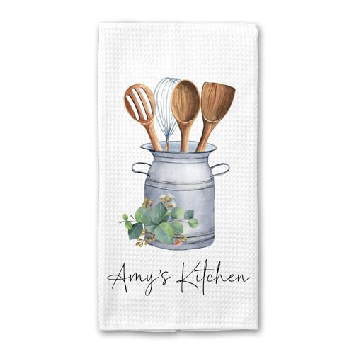 Amazon.com: Personalized Kitchen Utensils Custom Kitchen Towel, Baker ...