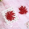 Amazon.com: AIMUDI Red Curly Bows 4" Red Burst Bows Self Adhesive Curly ...