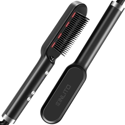 Amazon.com : Wavytalk Hair Straightener brush, Ionic Hair Straightening ...