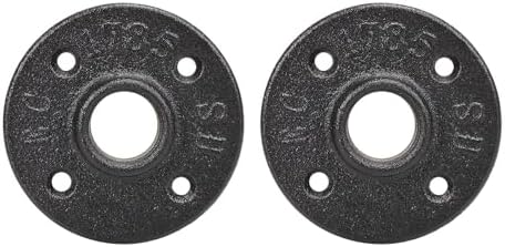 Amazon.com: NearMoon Industrial Pipe Floor Flange, Heavy Duty Malleable ...