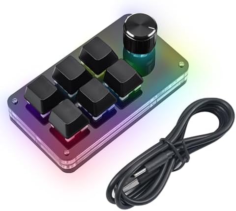 CUQI Clavier Macro, Clavier Programmable 6 Touches avec Contrôle du ...